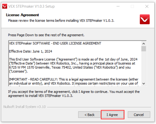 Installing VEX STEPmaker on Windows – VEX Academy